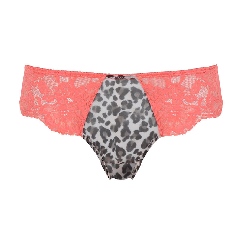 Panache Nina Slip Leopard Coral - Annadiva