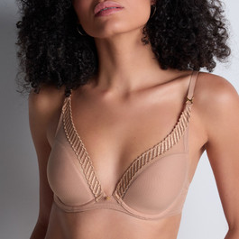 Aubade Sheer Emotion Plunge BH Sand - Annadiva